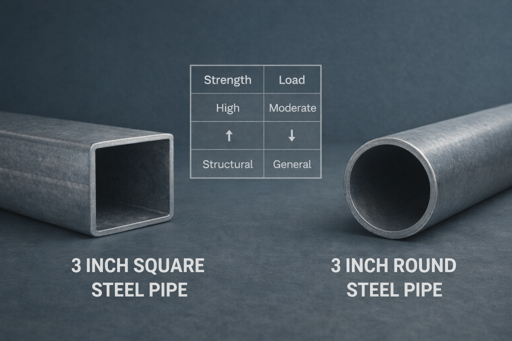3 Inch Square Pipe vs Round: Which Wins for Strength